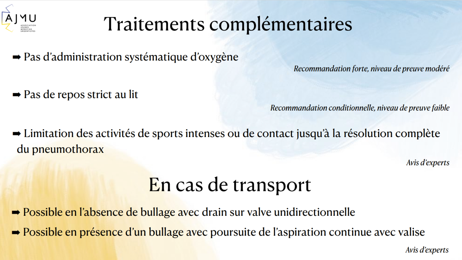 Biblio’ selon AJMU – AJMU – Association des Jeunes Médecins Urgentistes